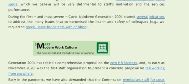 What has Generation 2004 done for Staff | Generation 2004