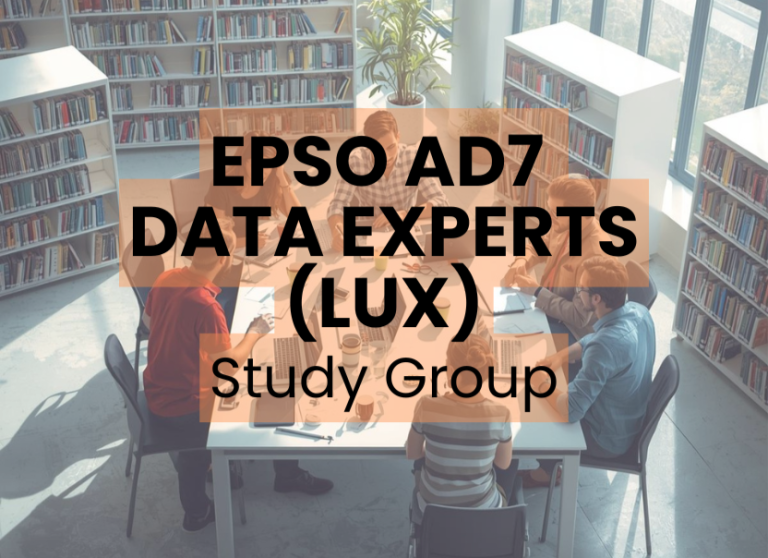 Training Offer: EPSO AD7 Data experts (in LUX) – Study group for ...